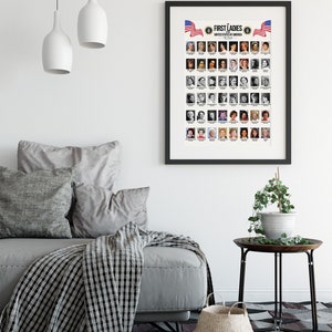 The First Ladies of the United States - Art Print - USA First Ladies ...