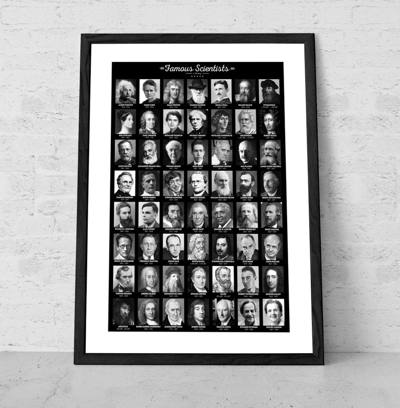 Famous Scientists in History Art Print Science Classroom - Etsy