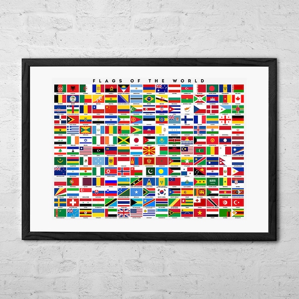 Flags of the World Decor - Etsy