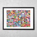 Flags of the World Art Print World Country Flags Poster Classroom Decor ...