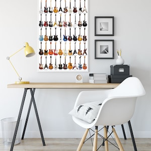 Guitar Legends - Guitar Collage - Guitar Poster - Gifts for Musicians ...