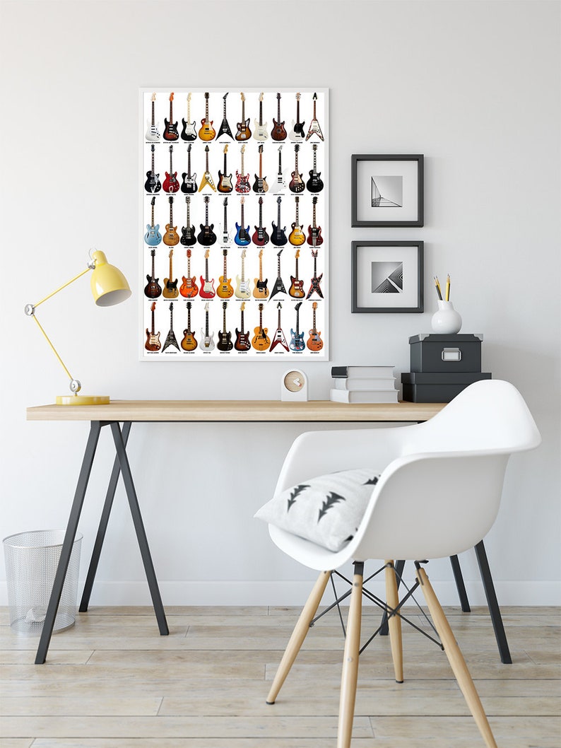 Guitar Legends - Guitar Collage - Guitar Poster - Gifts for Musicians ...