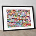 Flags of the World Art Print World Country Flags Poster Classroom Decor ...