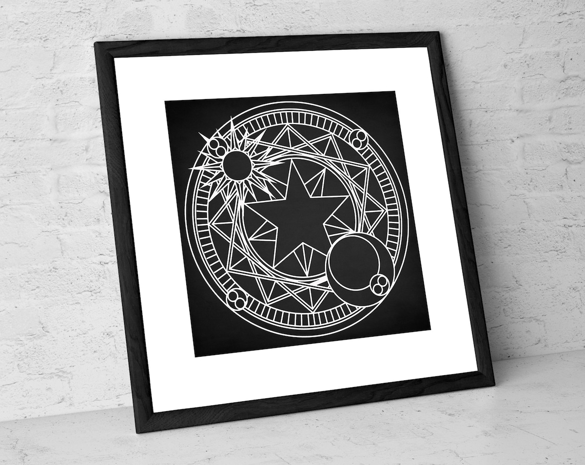 Cardcaptor Sakura Clow Reed's Magic Circle Art Print - Etsy