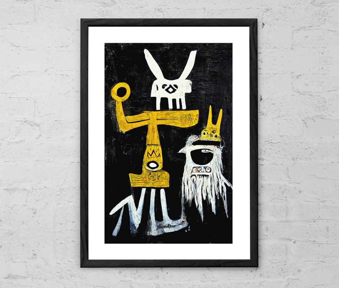 Seidhr - Painting - Art Print - Neo-expressionism - Abstract Art ...