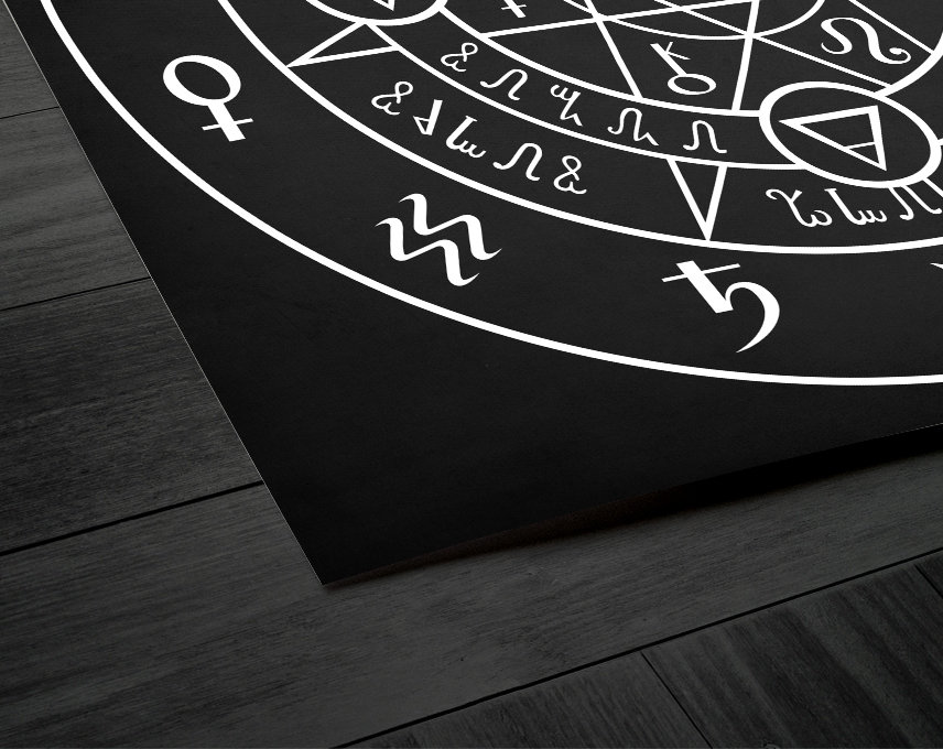 Alchemical Sigil Art Print Alchemical Symbols Occult | Etsy