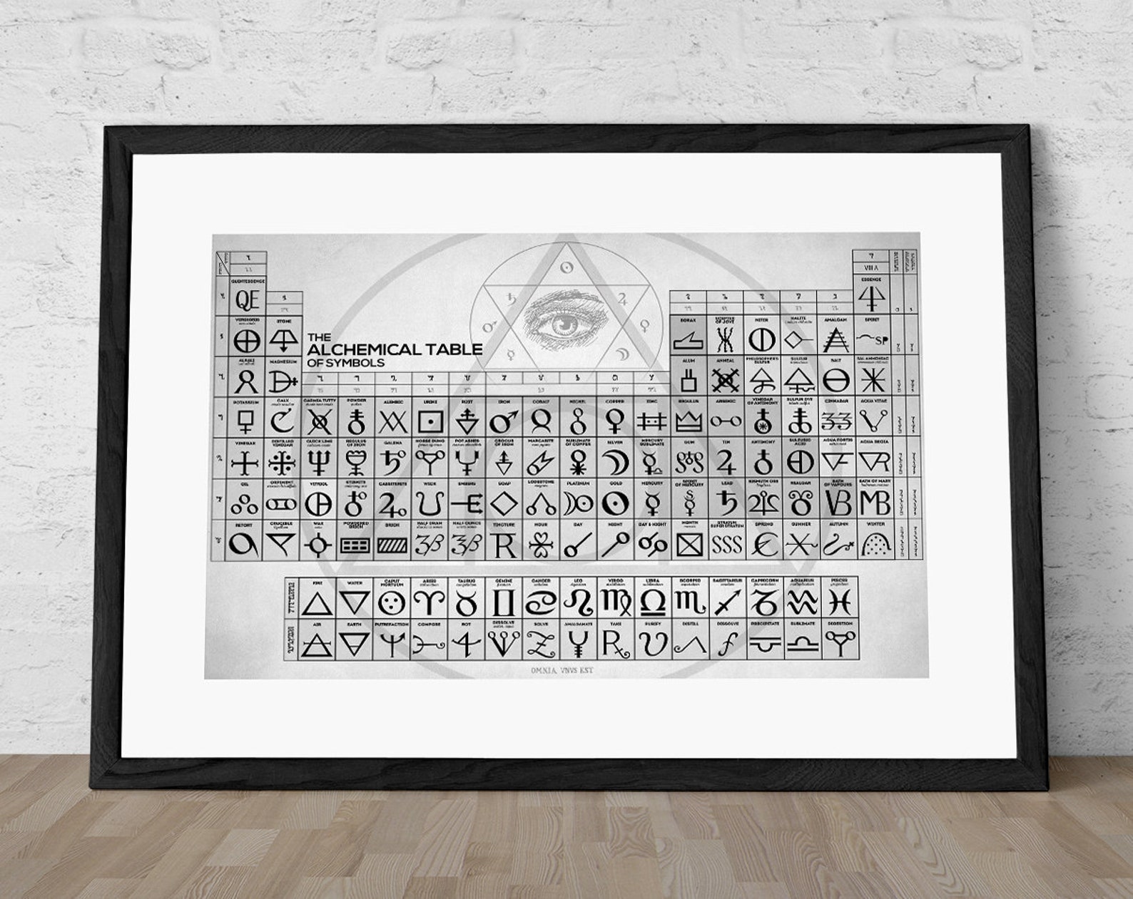The Alchemical Table of Symbols Alchemy Symbols Alchemist | Etsy