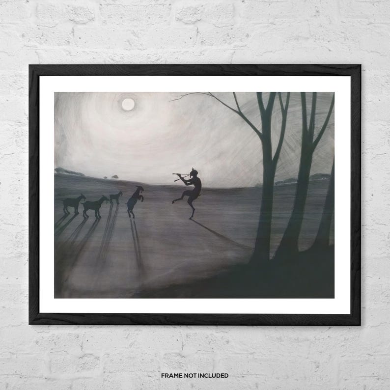 Faun by Moonlight by Léon Spilliaert - Art Print - Dark Academia Wall ...