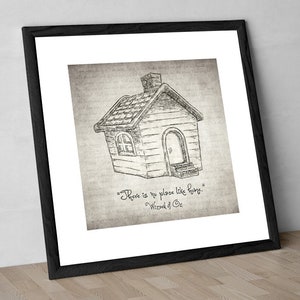 There's No Place Like Home - the Wizard of Oz Quote - Art Print ...