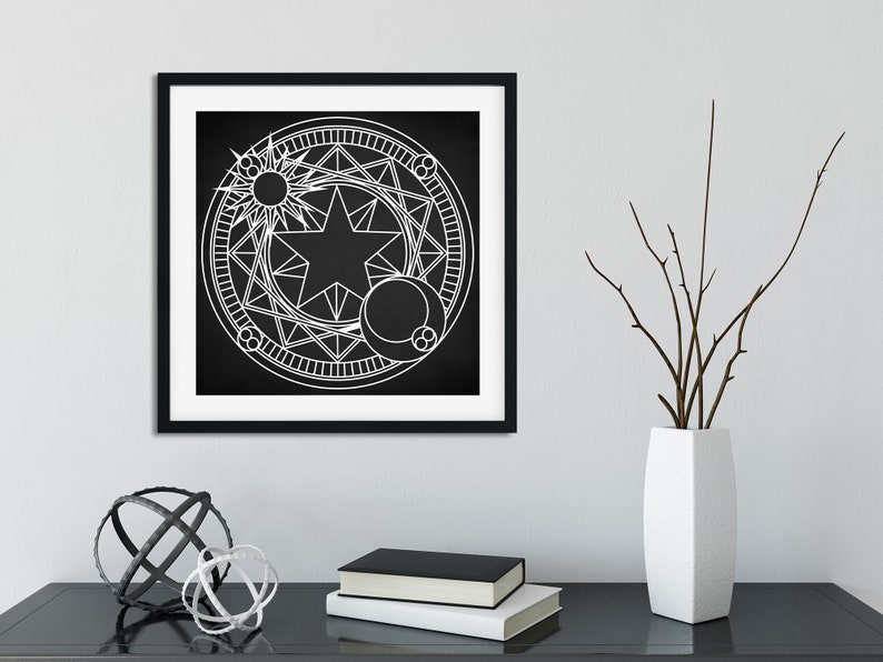 Cardcaptor Sakura Clow Reed's Magic Circle Art Print - Etsy