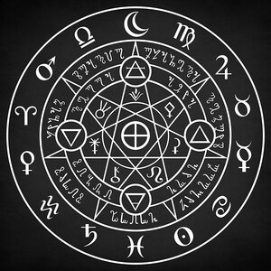Alchemical Sigil - Art Print - Alchemical Symbols - Occult Decor - Wall ...