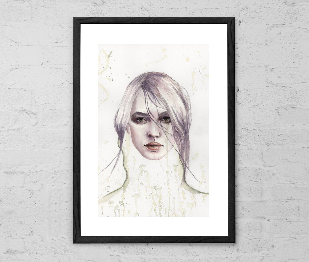 Forlorn - Watercolor Painting - Female Figure Art Print - Woman ...