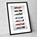 Evolution of F1 Cars - Art Print - F1 Poster - Formula 1 Car Poster ...