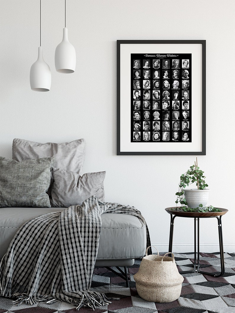Famous Women Writers - Art Print - Literary Poster - History of ...