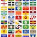Counties of England - Art Print - British County Flags Poster - Britain ...