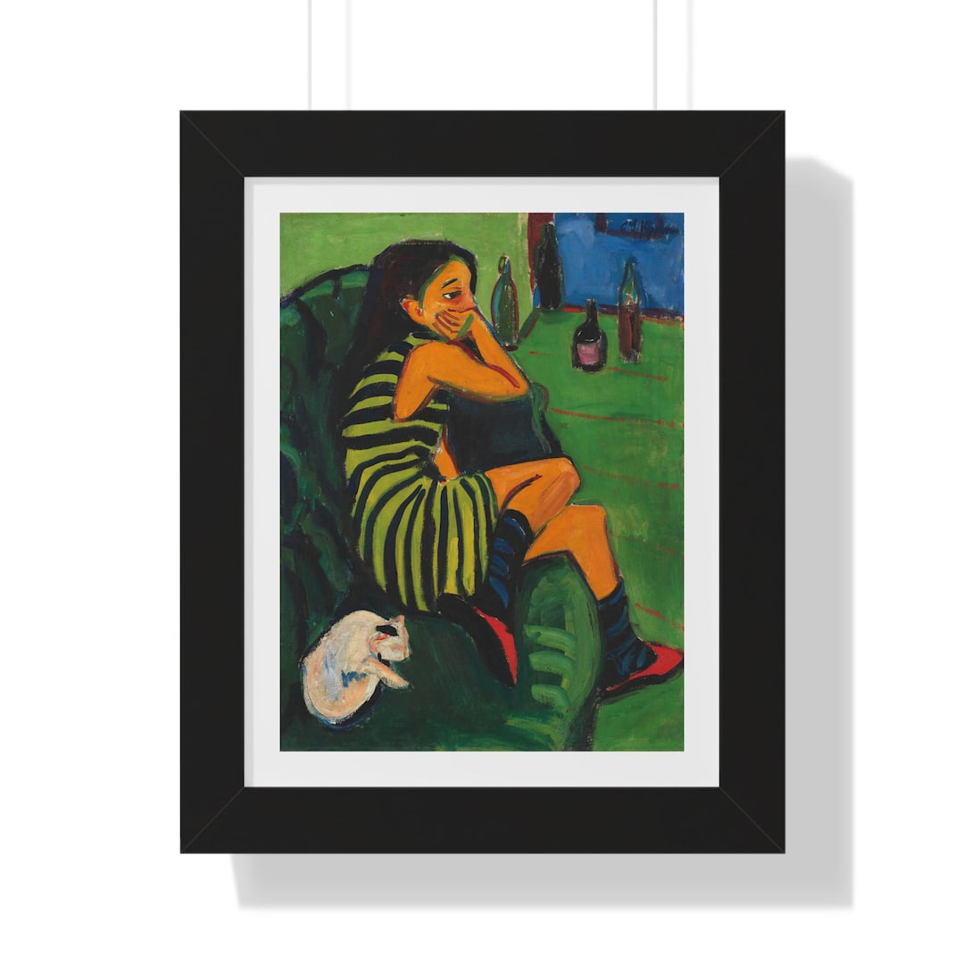 Artistin Marcella by Ernst Ludwig Kirchner Framed Print - Etsy
