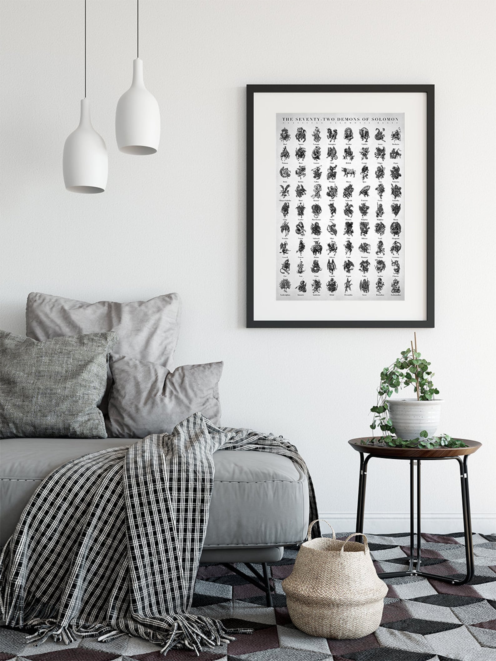 72 Demons of Solomon - Art Print - the Lesser Key of Solomon Poster ...