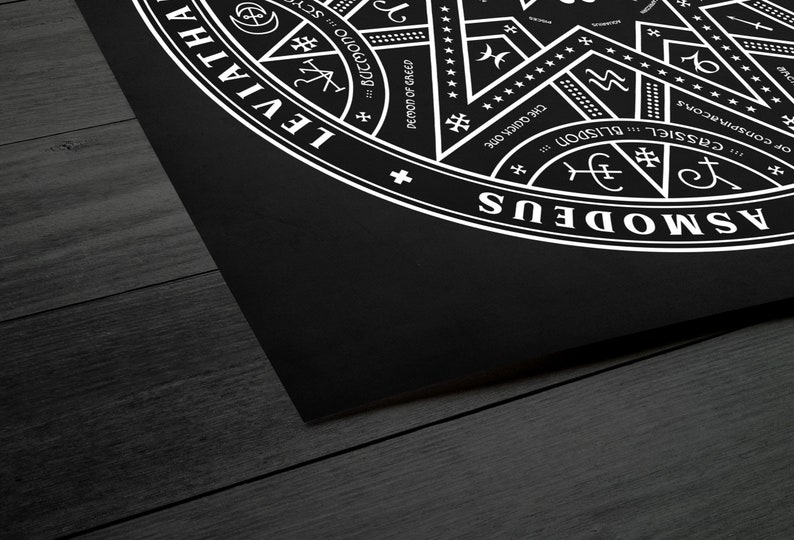 Summoning Spirit Altar Board Art Print Gothic Art Witchcraft Wall Art ...