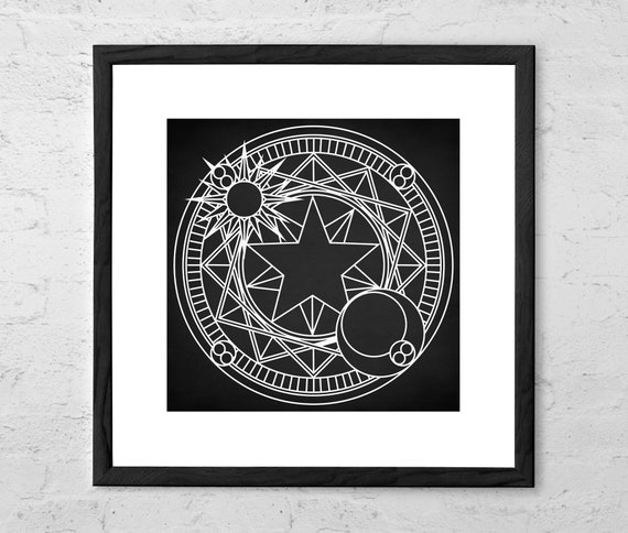 Cardcaptor Sakura Clow Reed's Magic Circle Art Print | Etsy