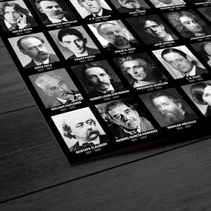 Famous Writers - Art Print - Literary Poster - History of Literature ...