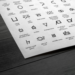 Hobo Symbols - Hobo Signs - Hobo Alphabet - Hobo Code - Visual Code ...
