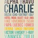 Alpha Bravo Charlie Art Print Phonetic Alphabet Wall Art - Etsy