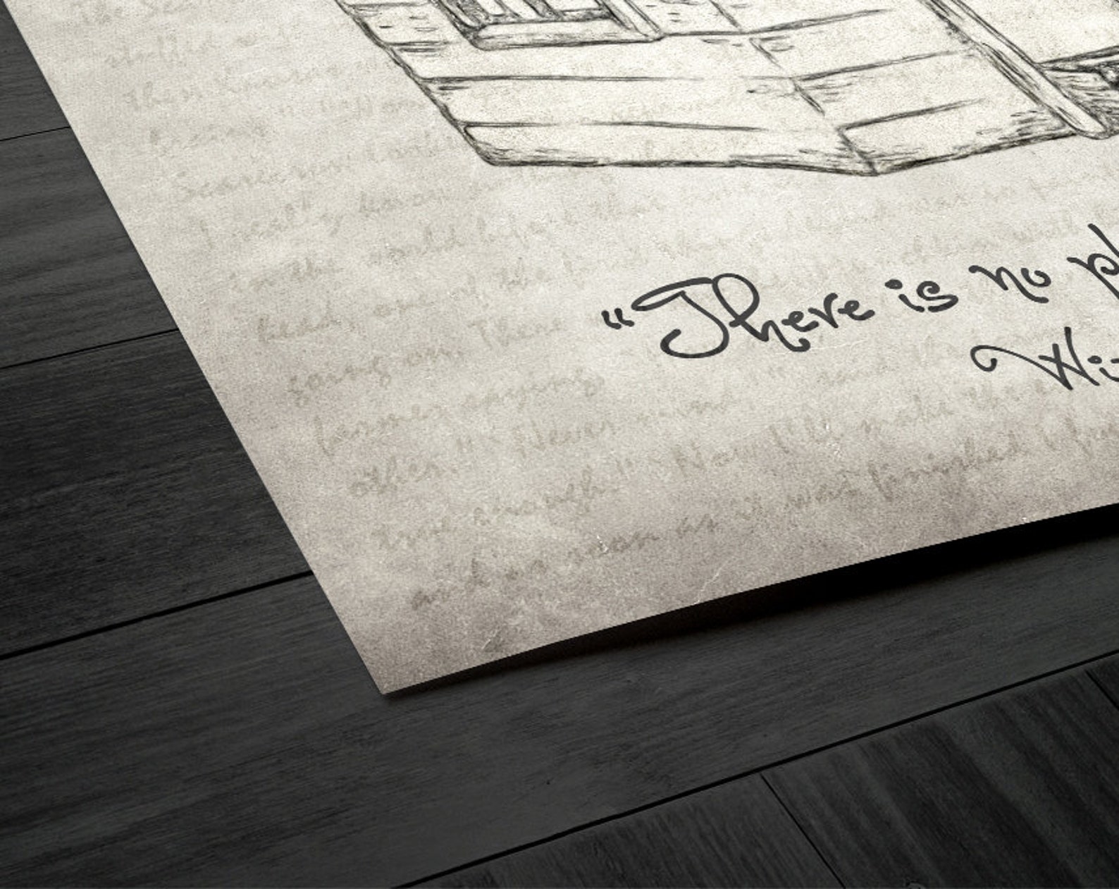 There's No Place Like Home the Wizard of Oz Quote Art - Etsy