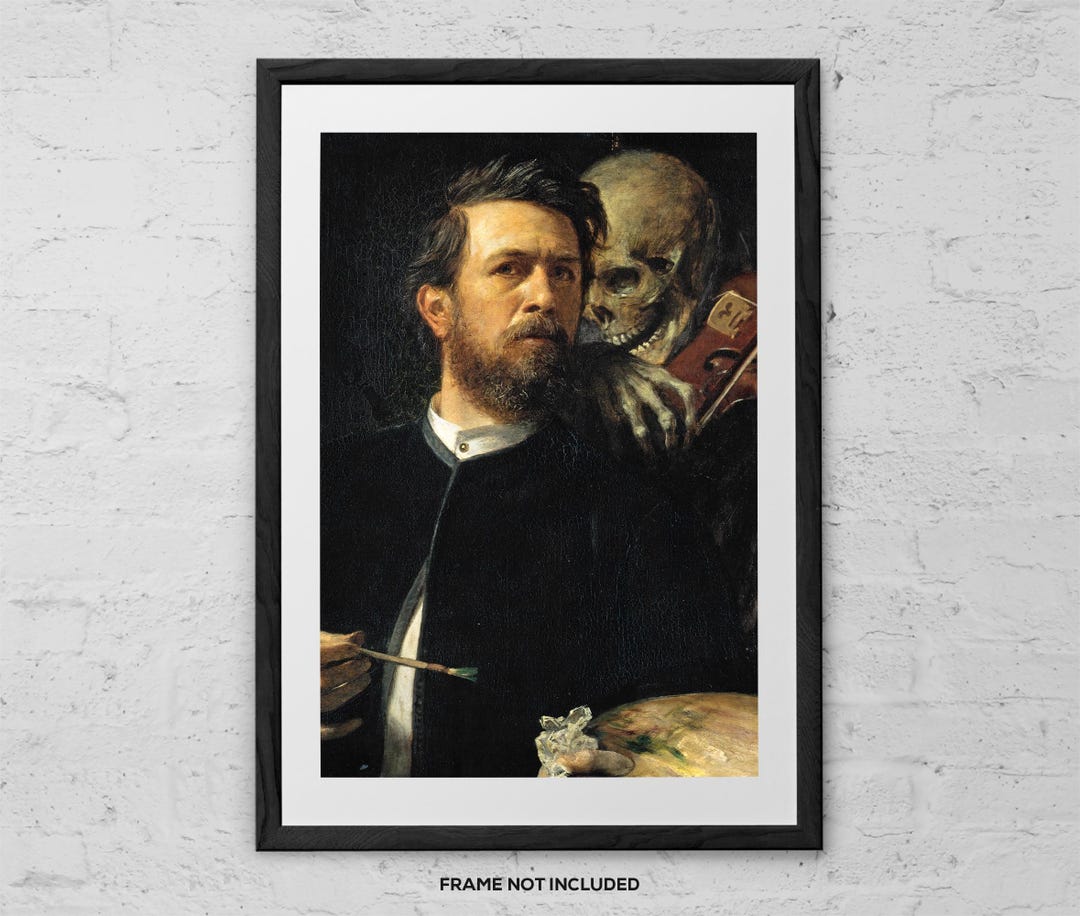 Self-portrait With Death Playing the Fiddle by Arnold Böcklin - Art ...