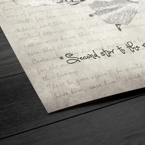 Peter Pan Quote - Drawing - Peter Pan Nursery - Peter Pan Poster ...