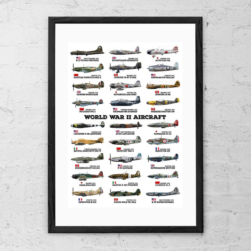 Airplane Ww2 Wall Art - Etsy
