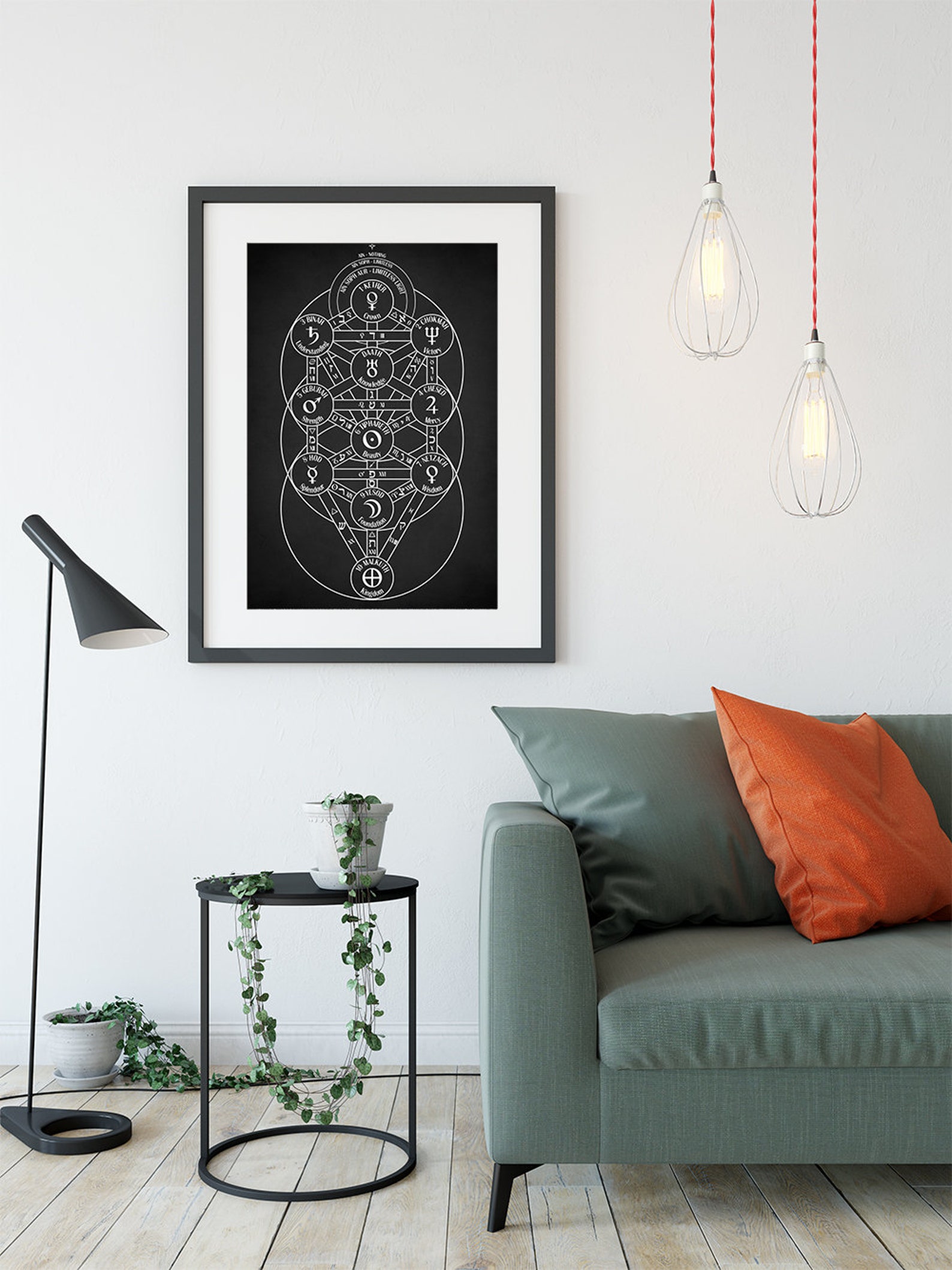 Kabbalistic Tree of Life Art Print Hermetic Qabala Poster Sacred ...
