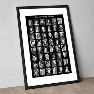 Famous Women Writers - Art Print - Literary Poster - History of ...