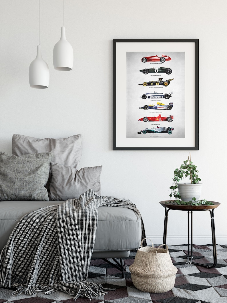 Evolution of F1 Cars Art Print F1 Poster Formula 1 Car - Etsy