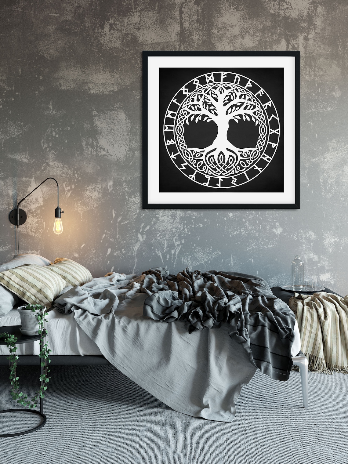 Yggdrasil Norse Tree of Life Art Print Ancient Viking | Etsy