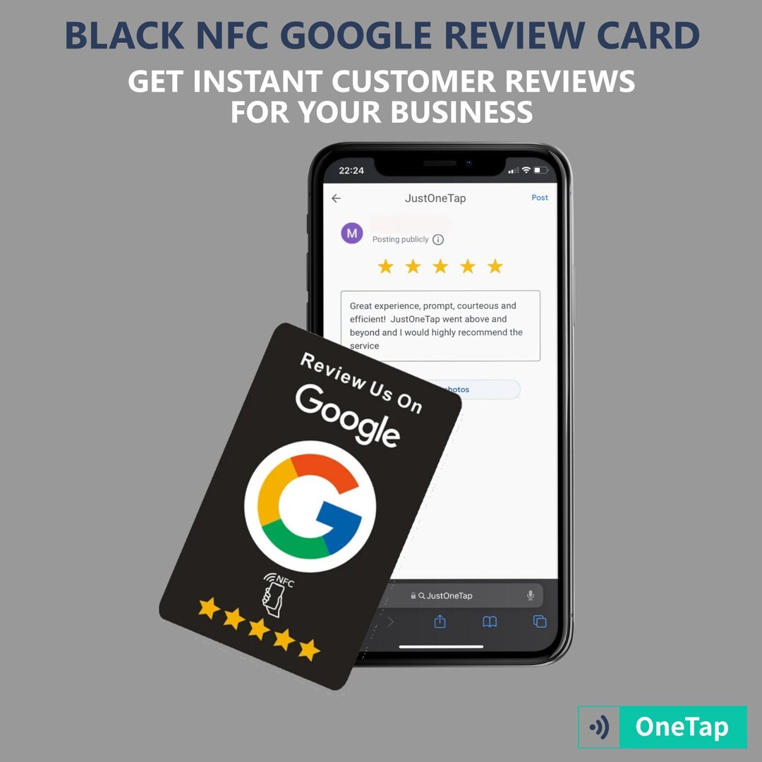 NFC Google Review Card: Customer Feedback, Business Growth - Etsy