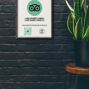 A4 Tripadvisor Poster - Pack of 5 - Contactless Poster for Tripadvisor ...