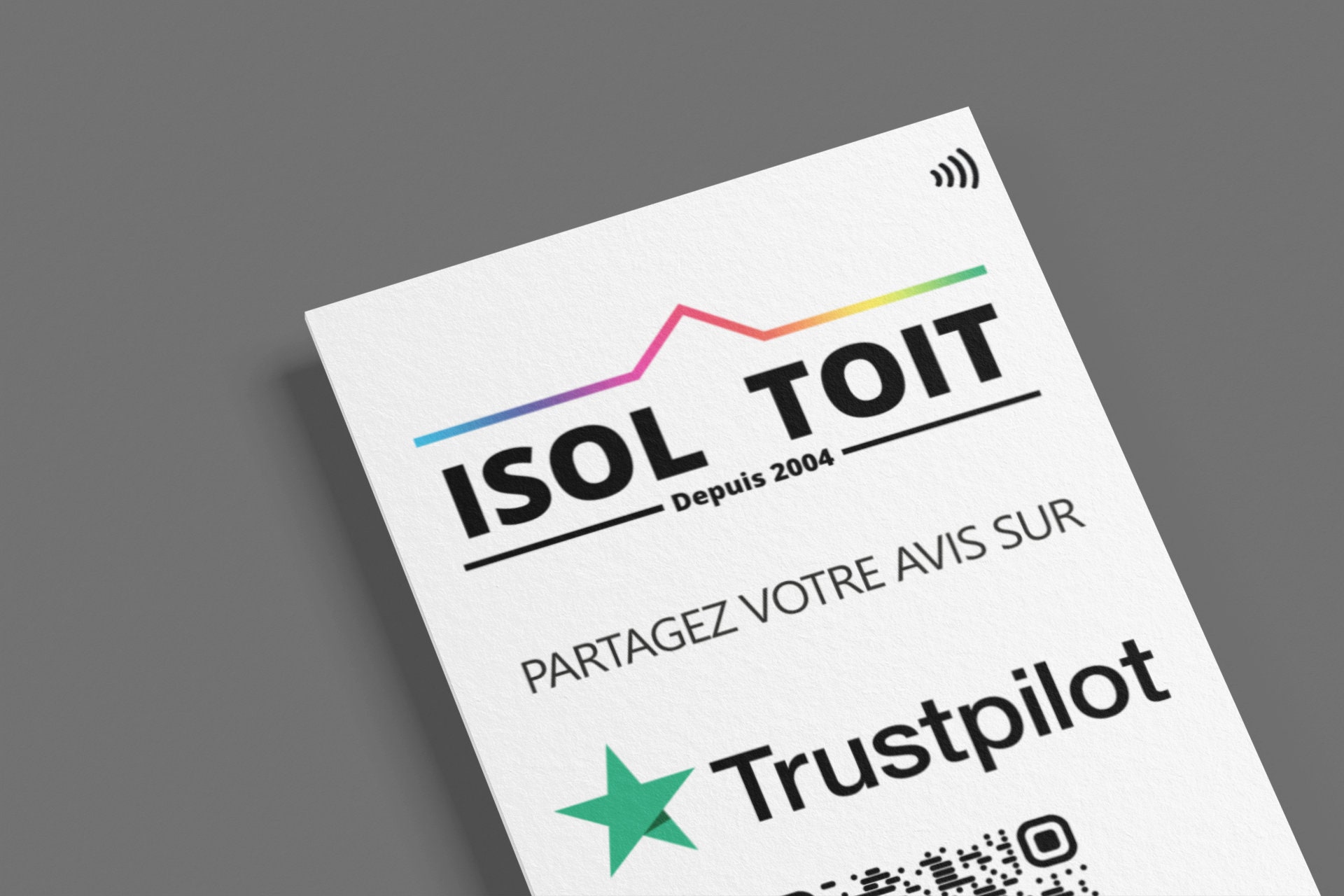 Contactless Social Media Card for Trustpilot - NFC Card With QR Code ...