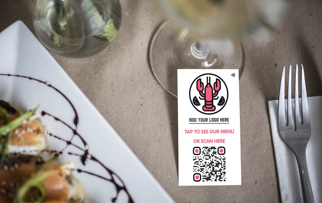 NFC & Custom QR Code Menu Card - Allow Customers to Access Your Menu ...