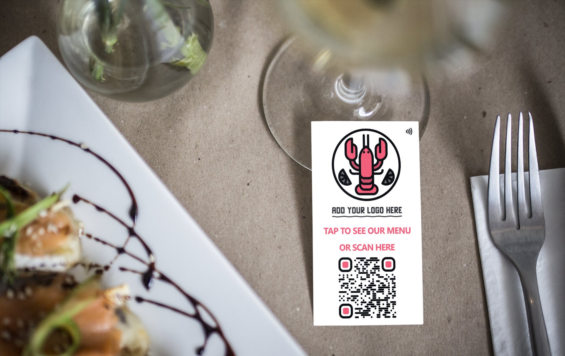 NFC & Custom QR Code Menu Card - Allow Customers to Access Your Menu ...