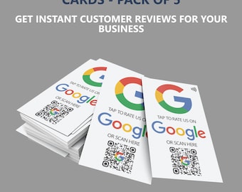 A4 Google Poster - Pack of 10 - Contactless Poster for Google - NFC ...
