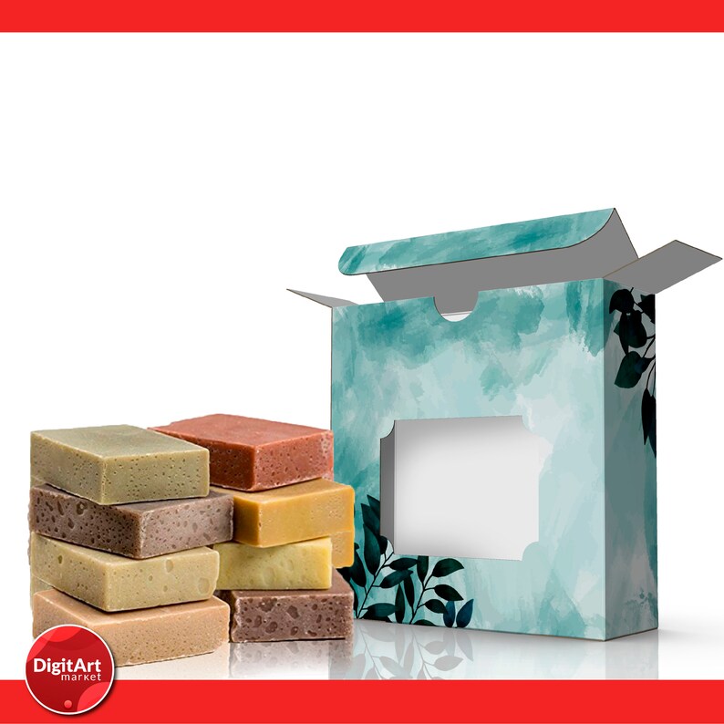 Soap Box Template SVG 3x3x1 Soap Packaging Soap - Etsy Australia