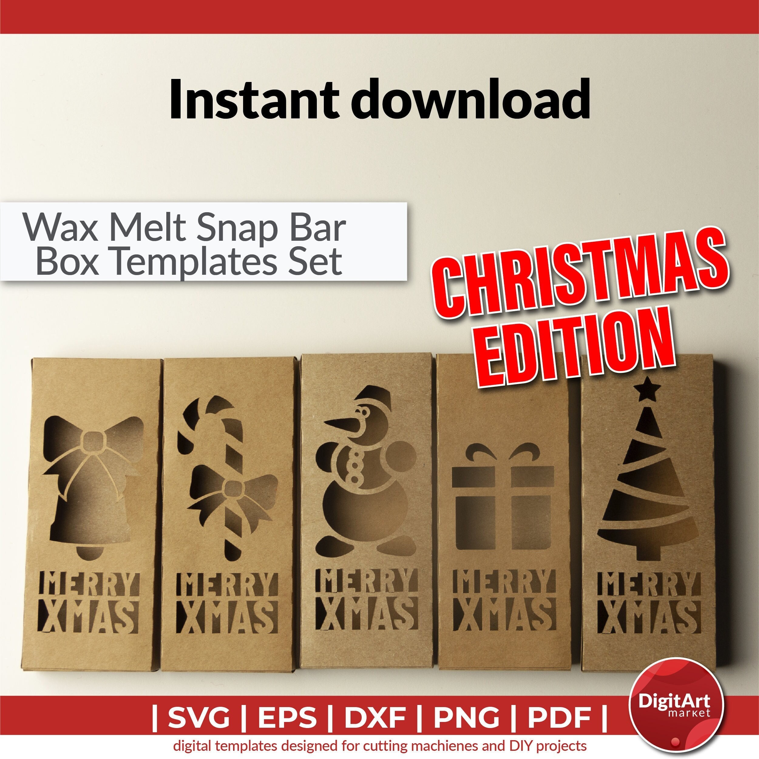 Wax Melt Svg Box - Etsy