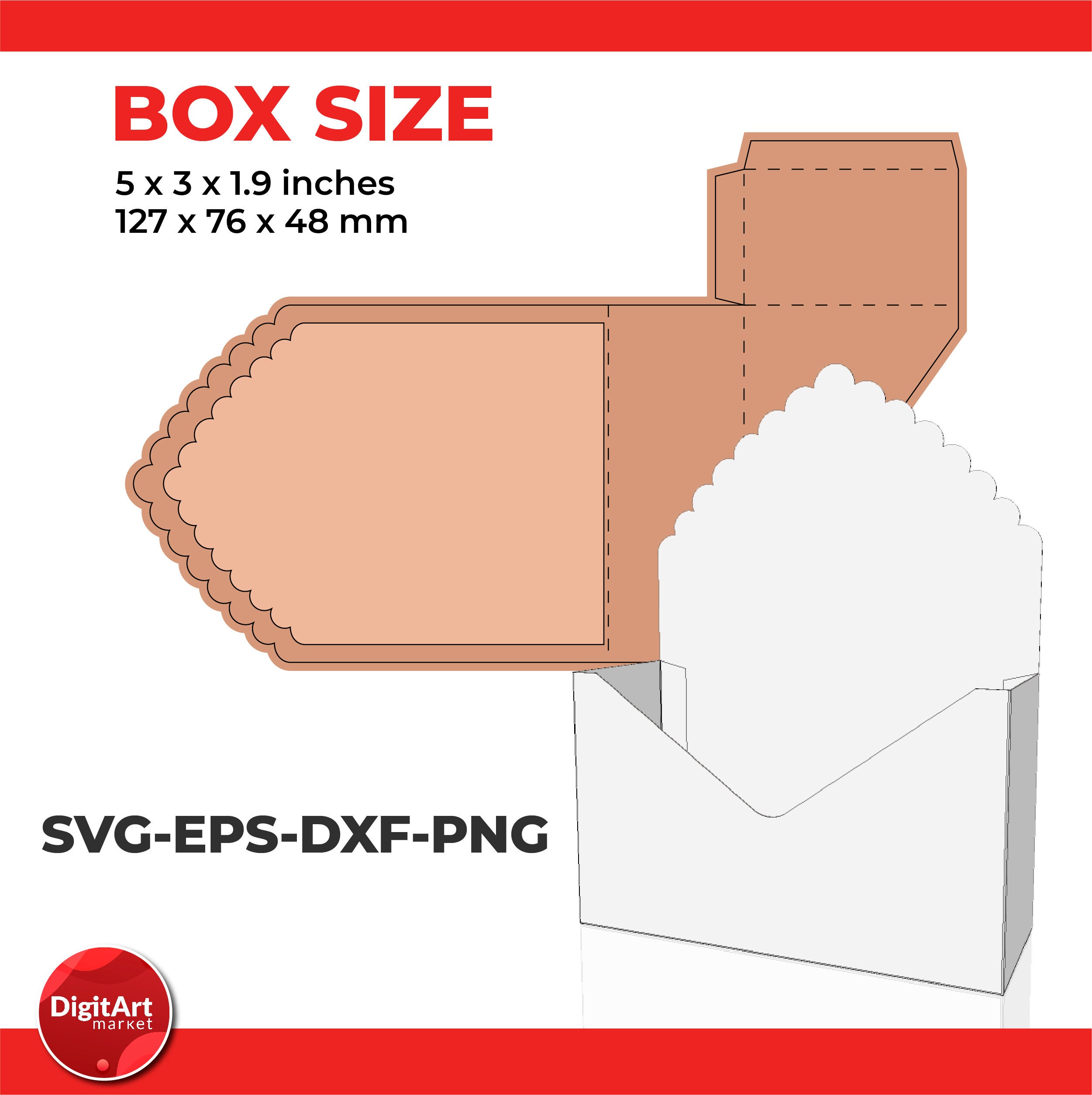 Envelope Flower Box Template Free