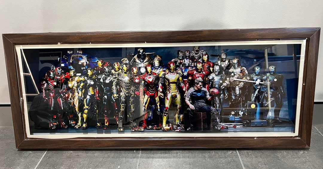 3D Iron Man Fan Art Frame/ Ready to Hang/ Table Top Frame - Etsy