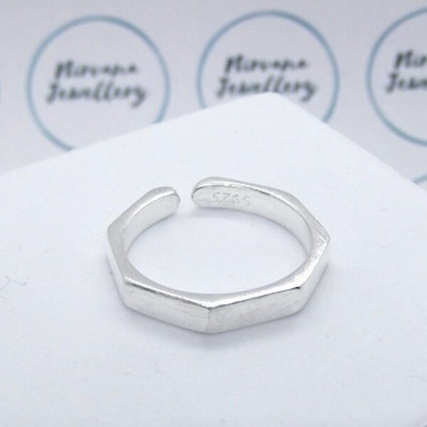 Hexagon Ring - Etsy