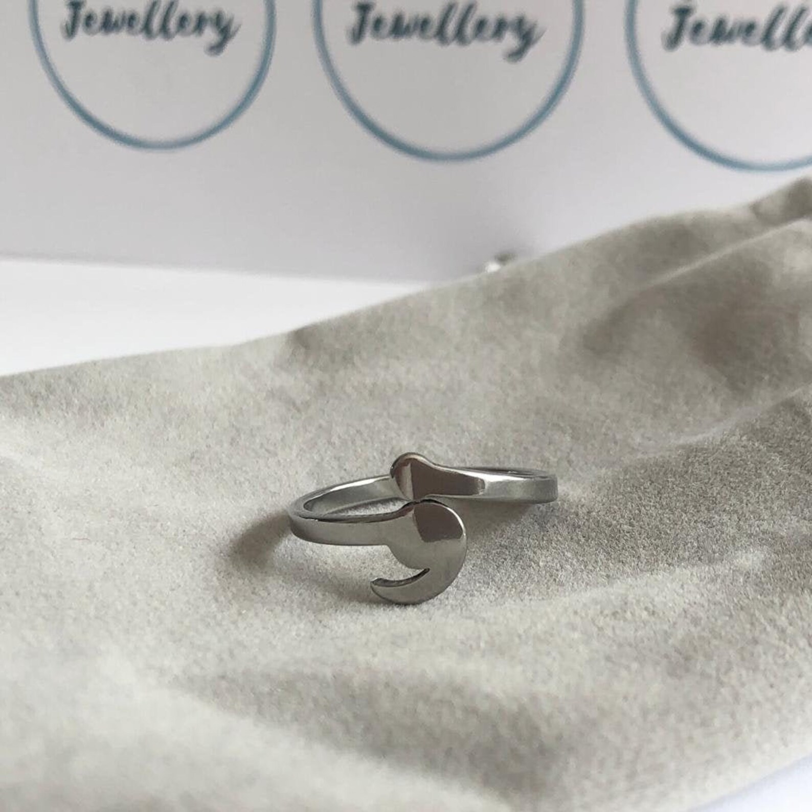 Semicolon Mental Health Awareness Ring Stainless Steel. | Etsy UK