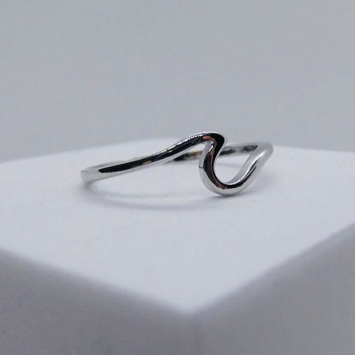 Sterling Silver Wave Ring Silver Wave Ring Wave Ring Wire - Etsy Israel