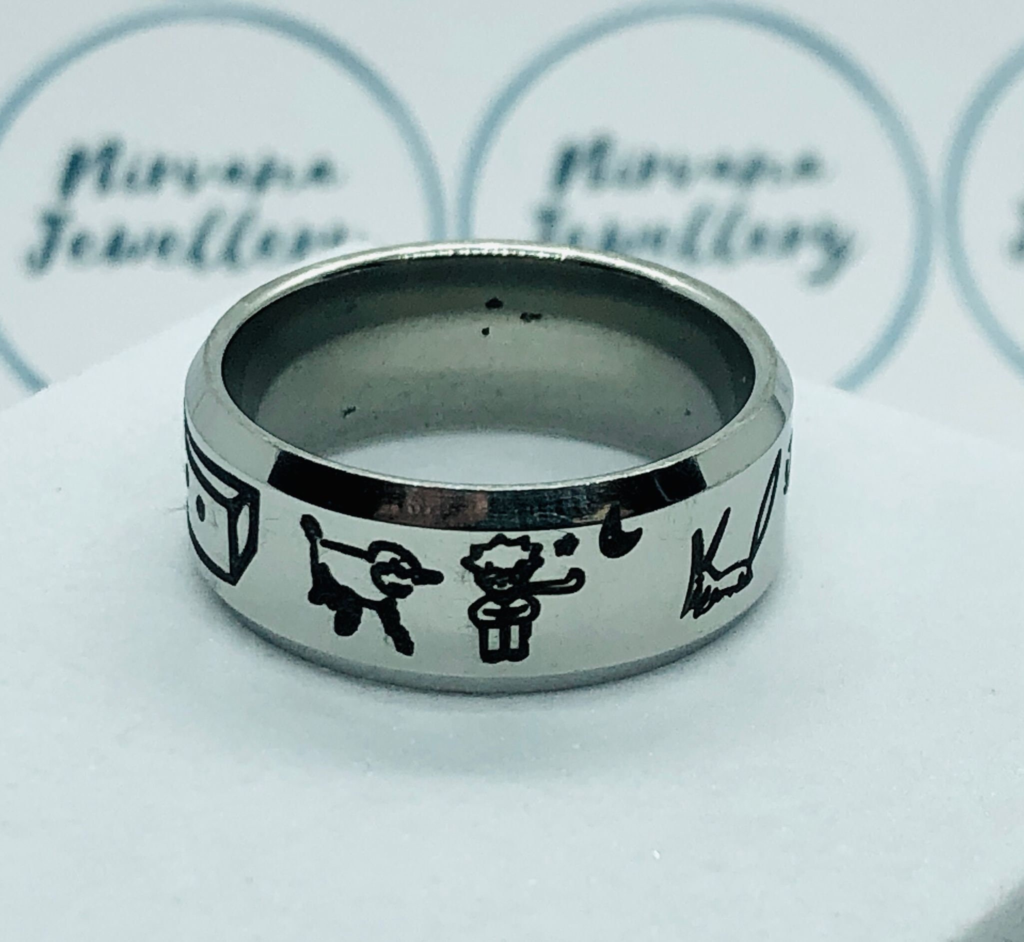 Silver Wedding Ring Cartoon