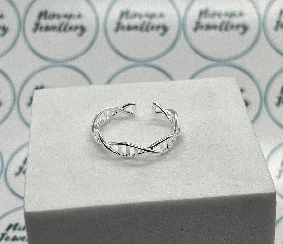 Adjustable Double Helix Ring, DNA Ring - Etsy