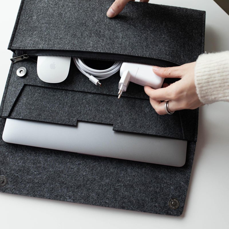 Laptop Case Handle Felt - Etsy